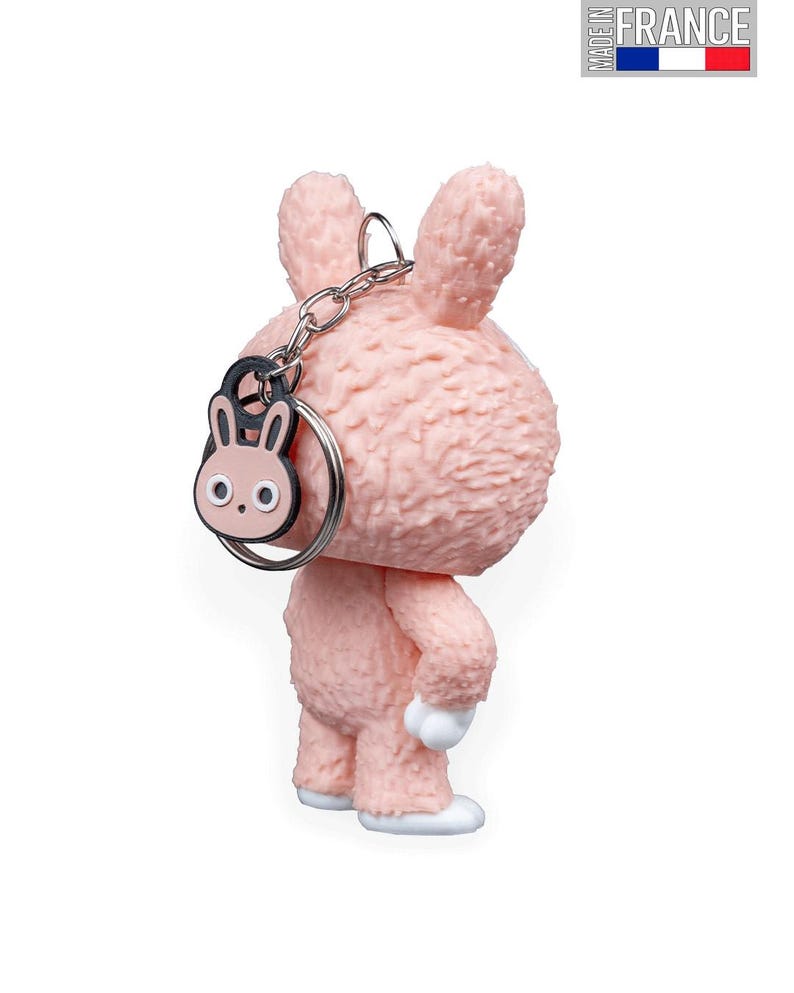 Tuff the Skubbies Rabbit - 3D Skeleton Rabbit Keychain - Kawaii ...