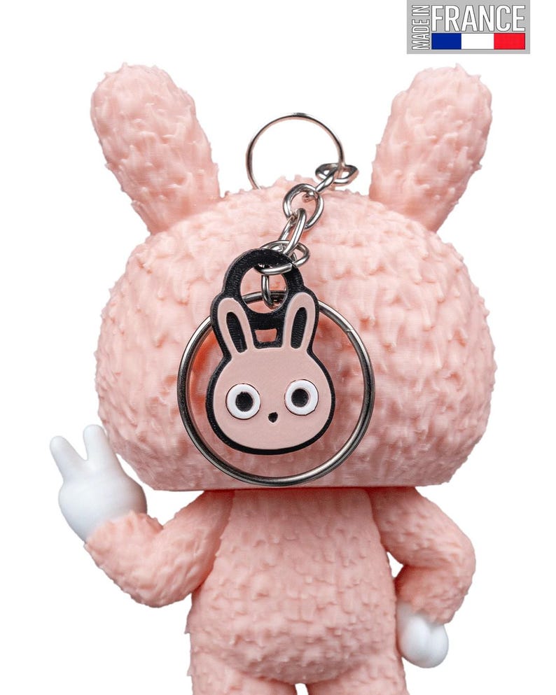 Tuff the Skubbies Rabbit - 3D Skeleton Rabbit Keychain - Kawaii ...