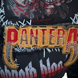 Custom Heavy Metal Patchwork Denim Jacket With Studs Handmade Distressed Cropped Statement ...