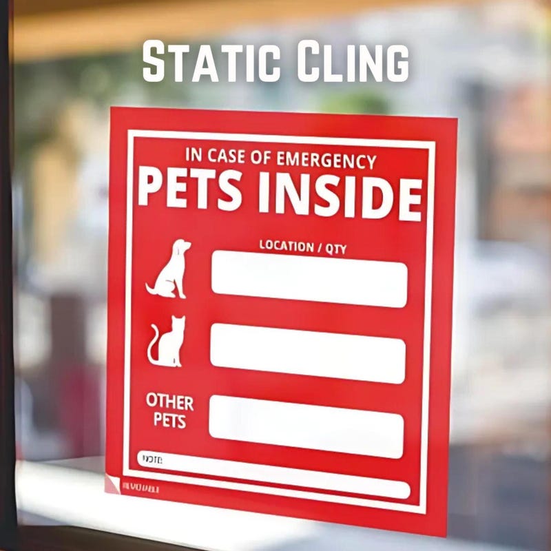 Pet Inside Sticker - Etsy
