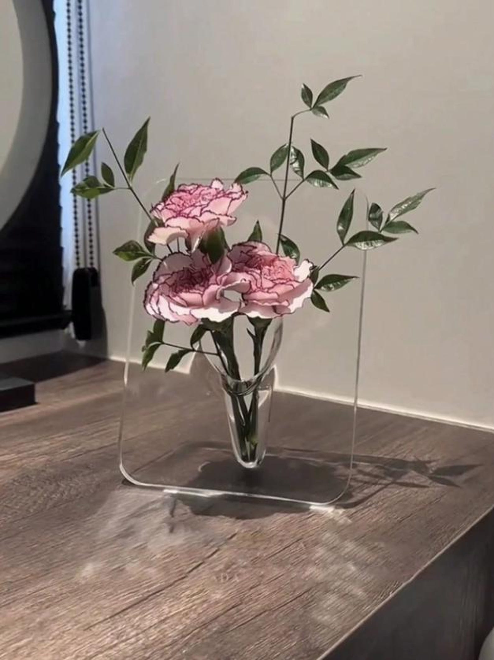 Transparent Acrylic Flower Vase, Art Decor Vase, Scandinavian/ins Style ...