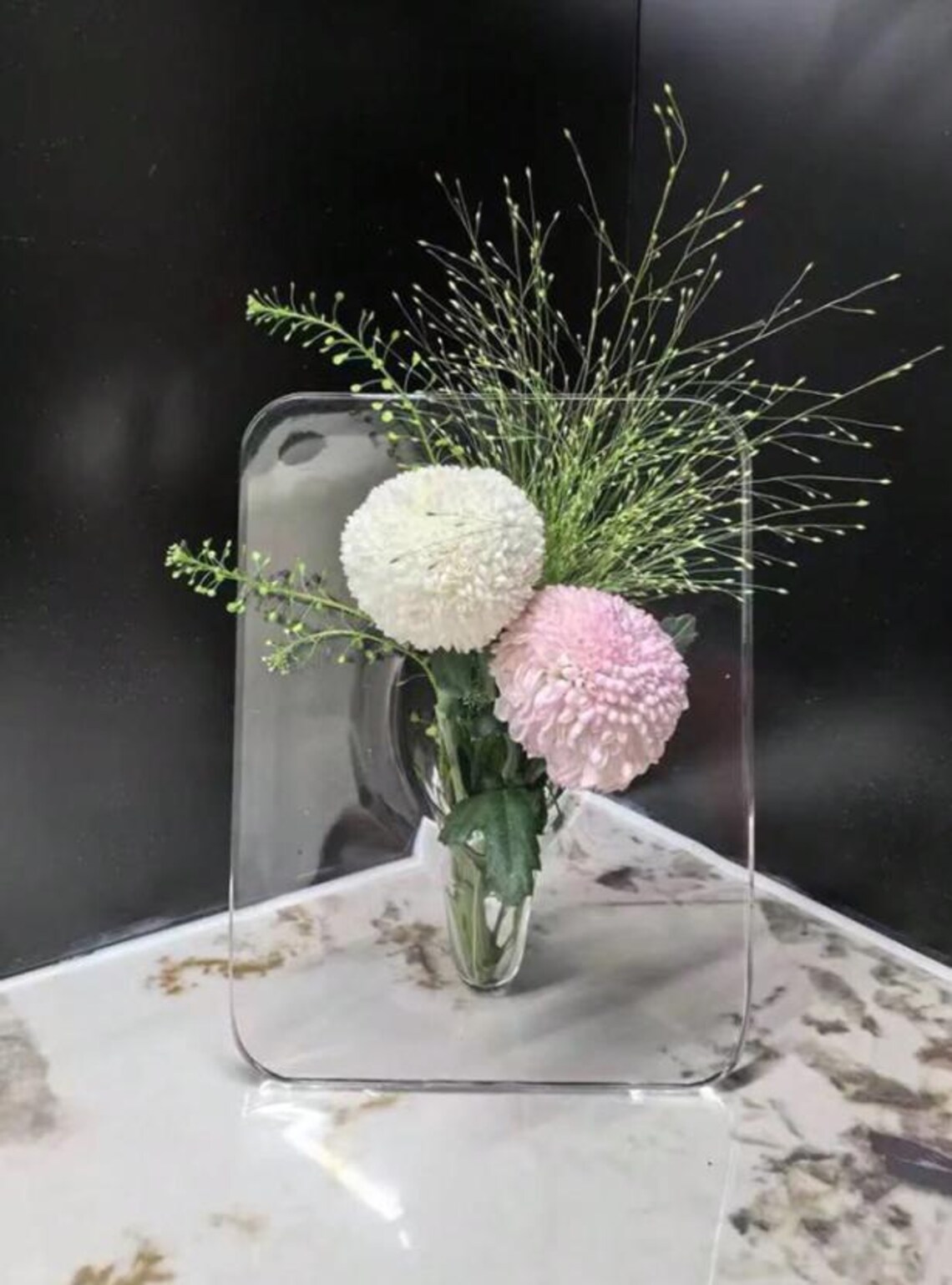 Transparent Acrylic Flower Vase, Art Decor Vase, Scandinavian/ins Style ...