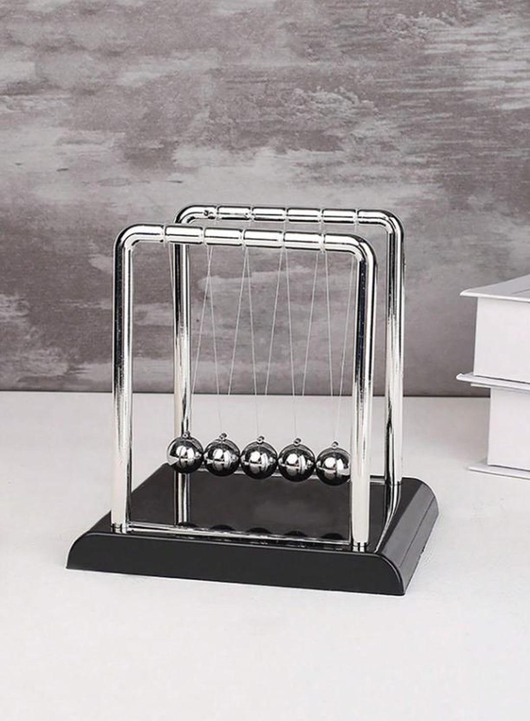 Newton's Cradle: Metal Chaos Balls, Desk Stress Relief - Etsy