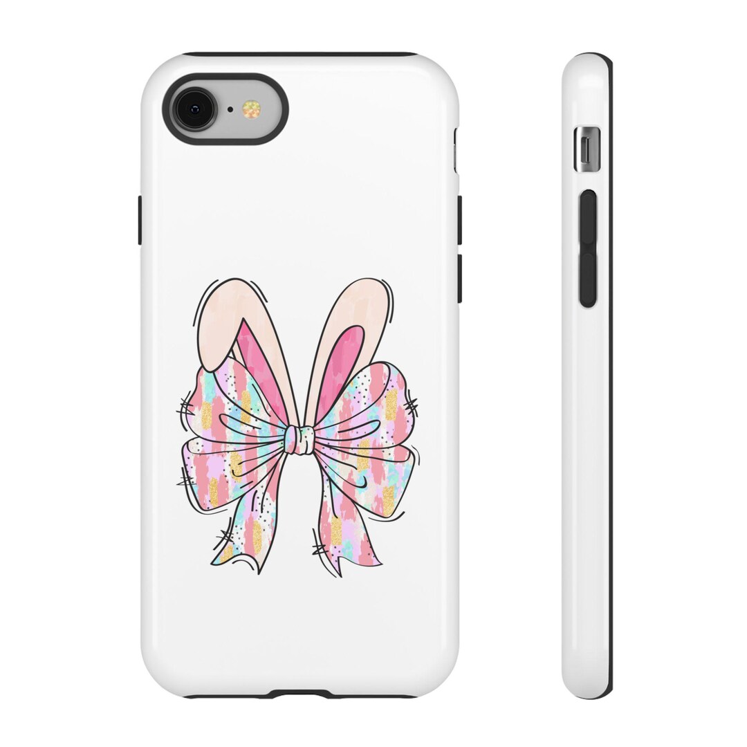 Bunny Easter Tough Case for Phones, Cute Coquette Design, Bunny Rabbit ...