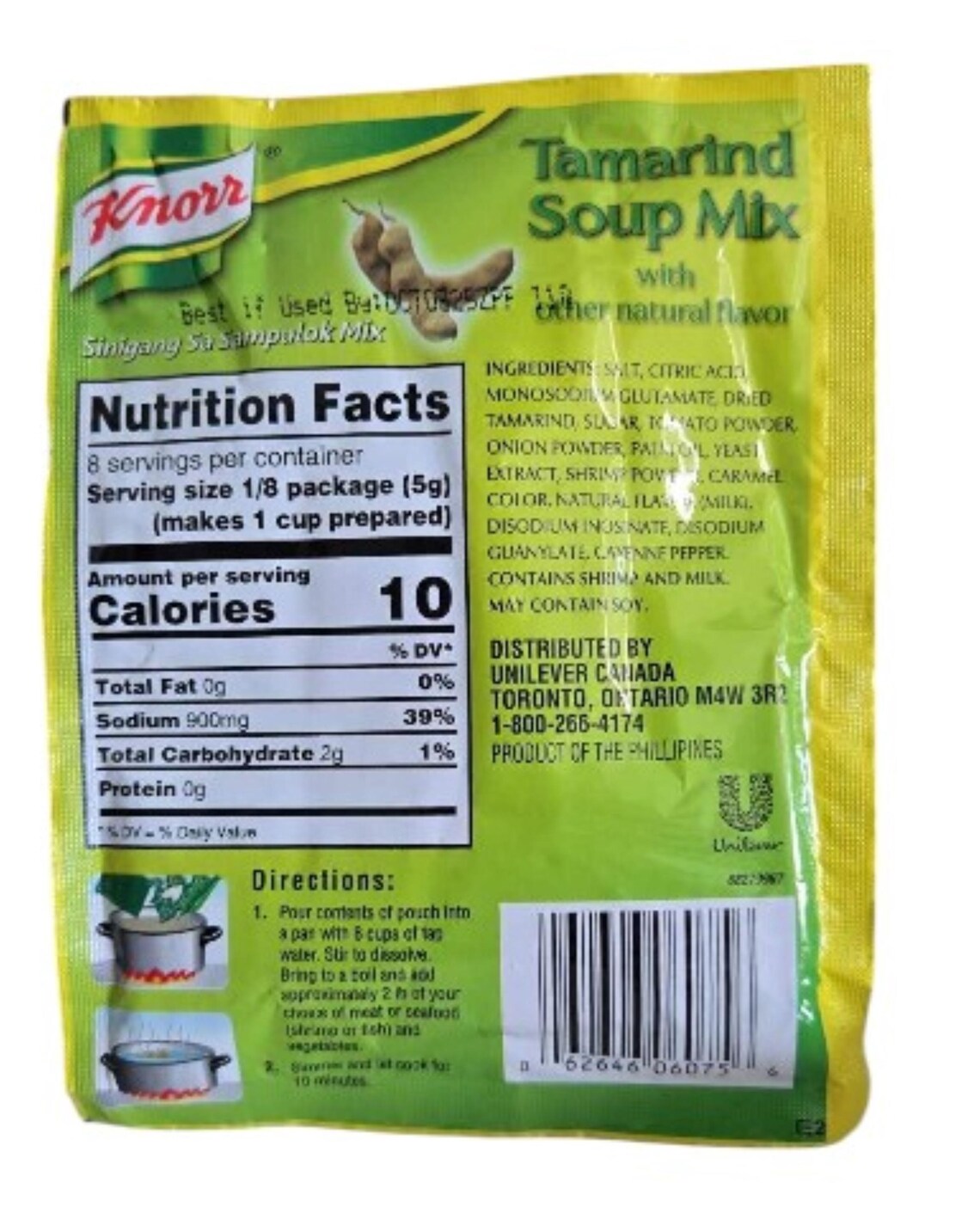 Knorr Tamarind Soup Mix With Other Natural Flavor Sinigang Sa Sampalok Mix 40 Grams - Etsy