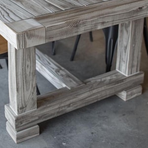 Reclaimed Wood Dining Table – Handmade Rustic Farmhouse Table With ...