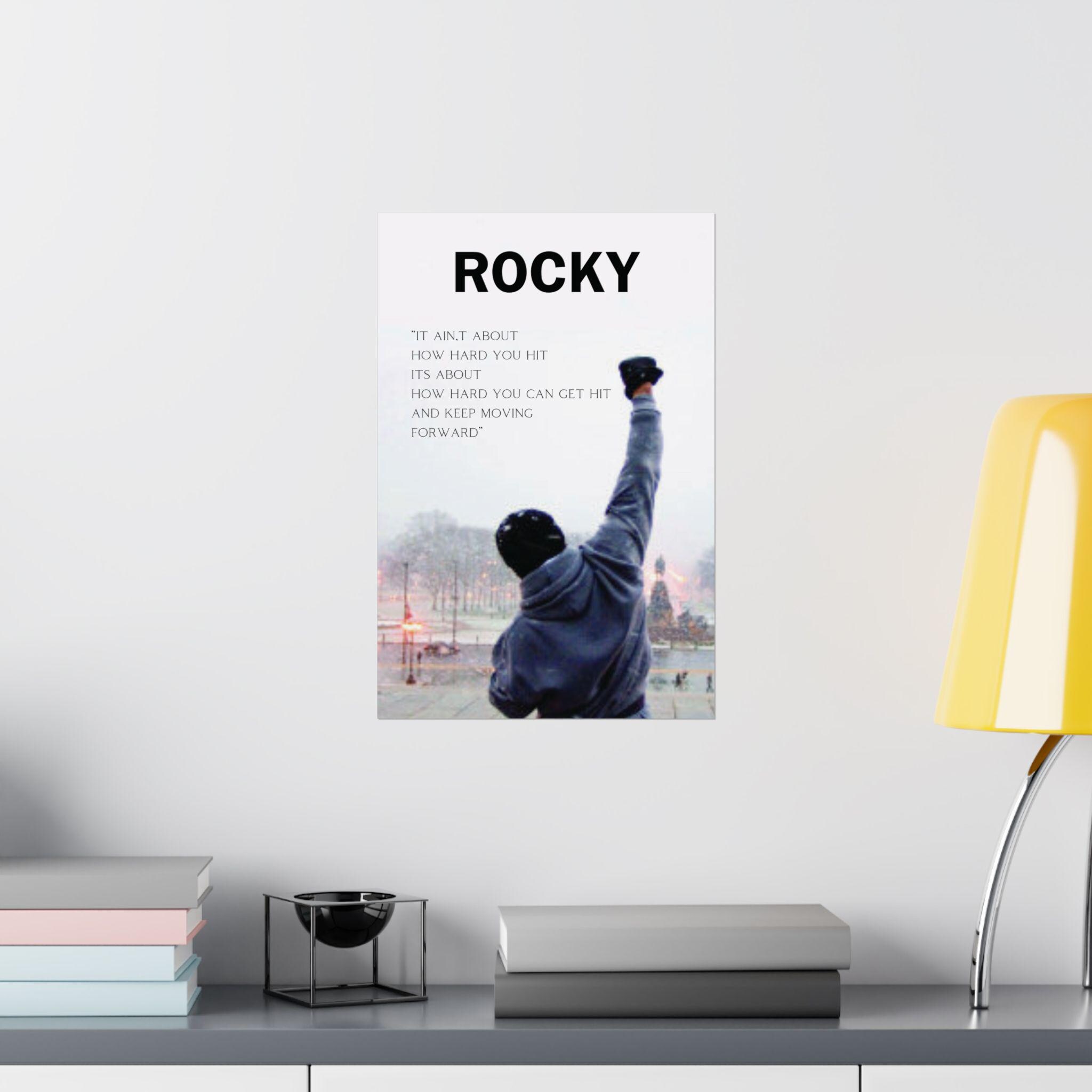 Rocky Balboa Quote Art Print, Vertical Fitness Motivation Poster, Gym ...