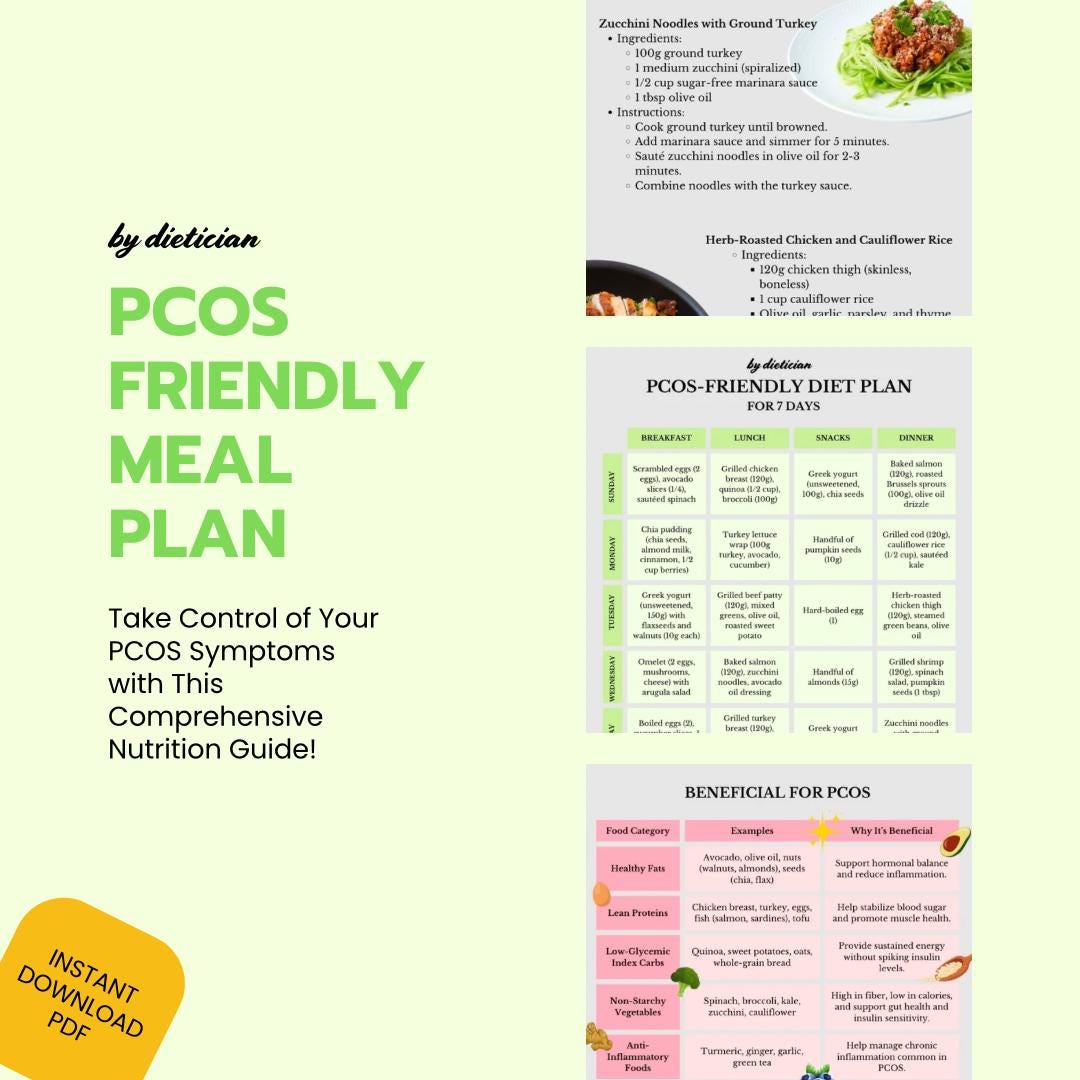 Pcos-friendly Diet Plan | 7-day Meal Plan With Recipes | Dietitian ...