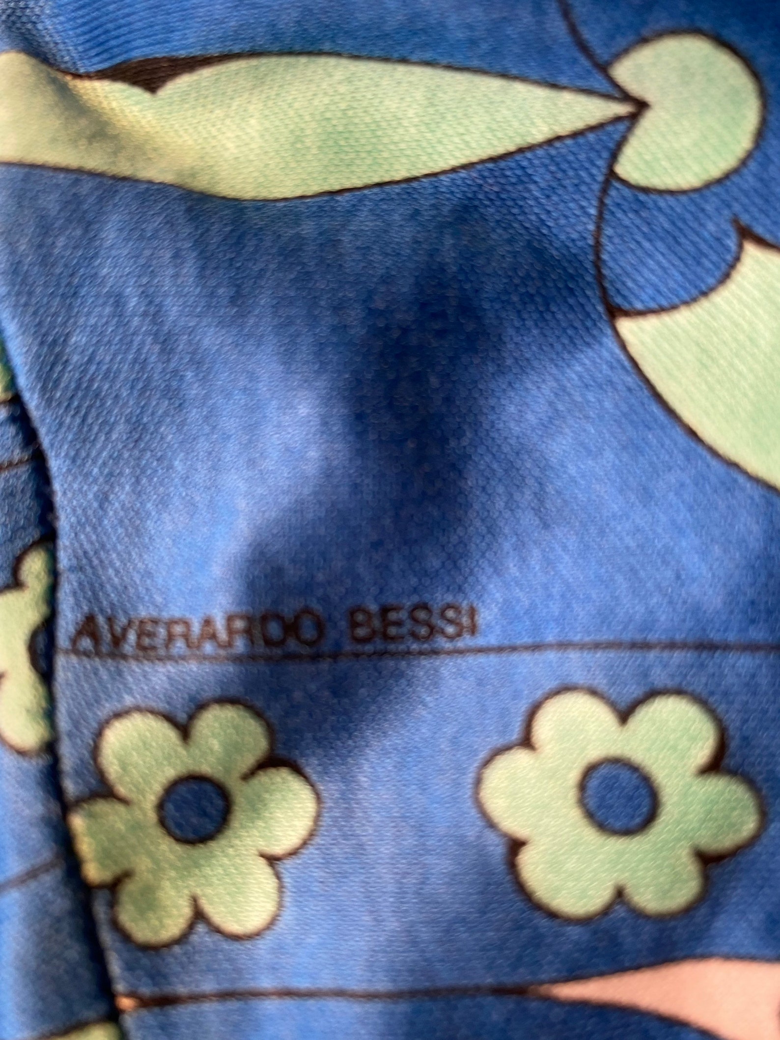 Averado Bessi Miss Bessi Vintage 1990s Cotton Bold Psychedelic Print ...