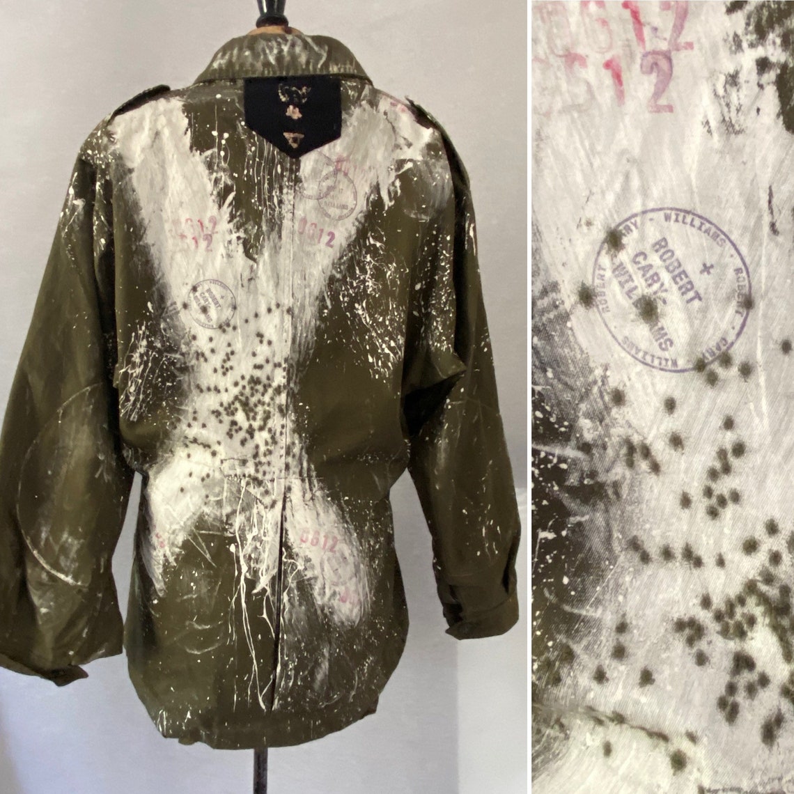Robert Cary Williams Runway Collection 2004 Distressed Painted Shot ...