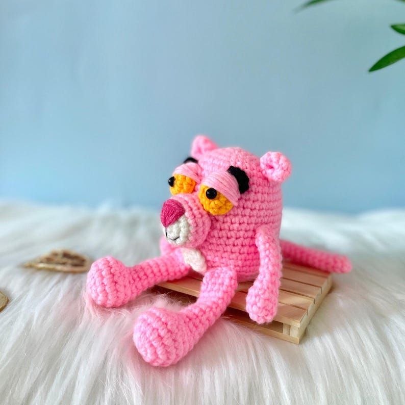 The Pink Panther Crochet Pattern | Amigurumi Pink Panther Crochet Toy ...