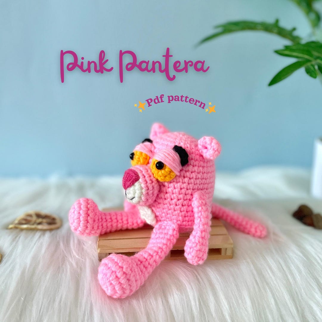 The Pink Panther Crochet Pattern | Amigurumi Pink Panther Crochet Toy ...