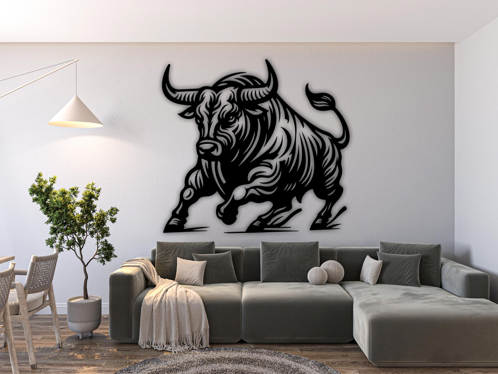 Bull Svg, Bull Laser Cut, Bull Dxf, Bull Metal Wall Art, Bull Svg, Bull ...