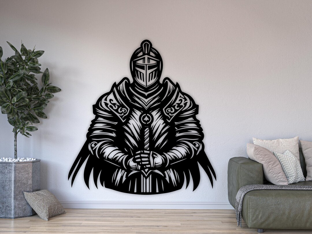 Knight Svg, Knight Laser Cut, Knight Dxf, Knight Head Metal Wall Art ...