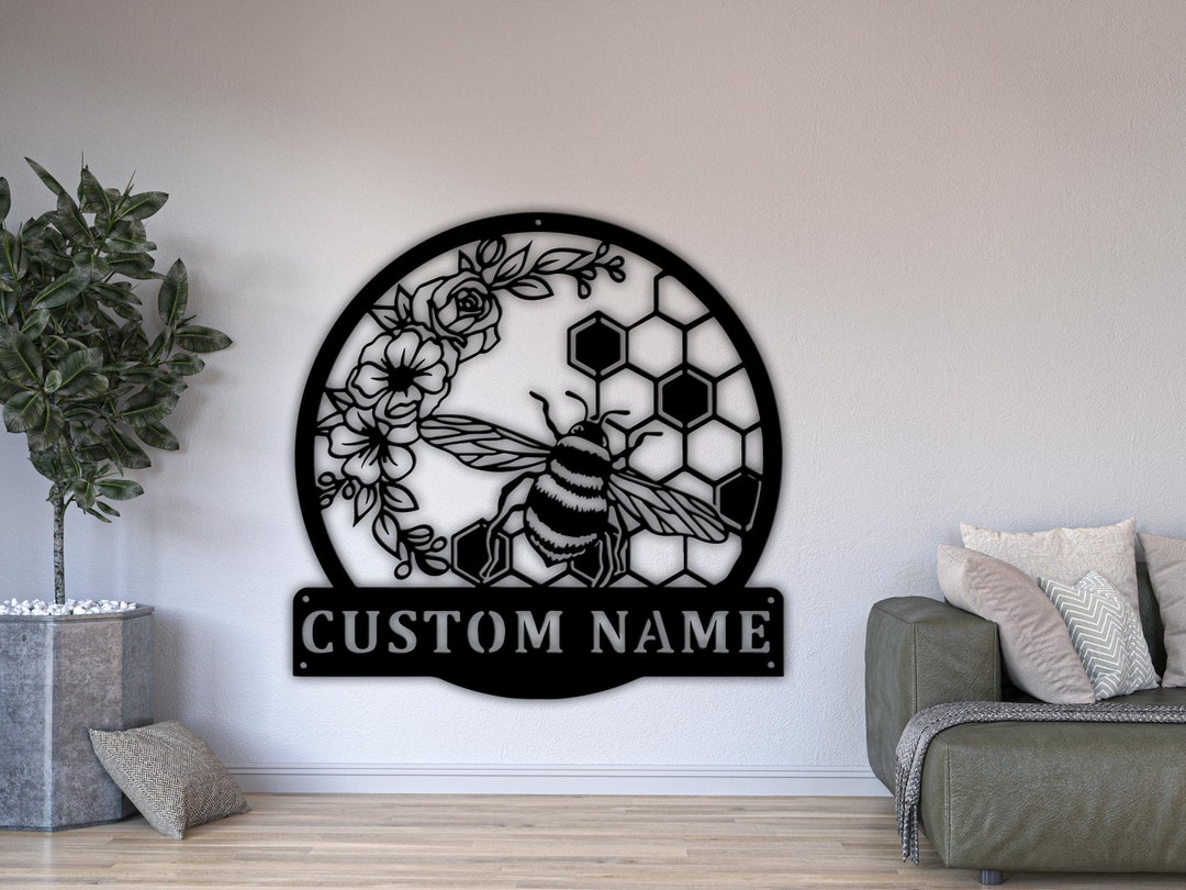 Custom Bee Svg, Custom Bee Laser Cut, Custom Bee Dxf, Custom Bee Metal ...