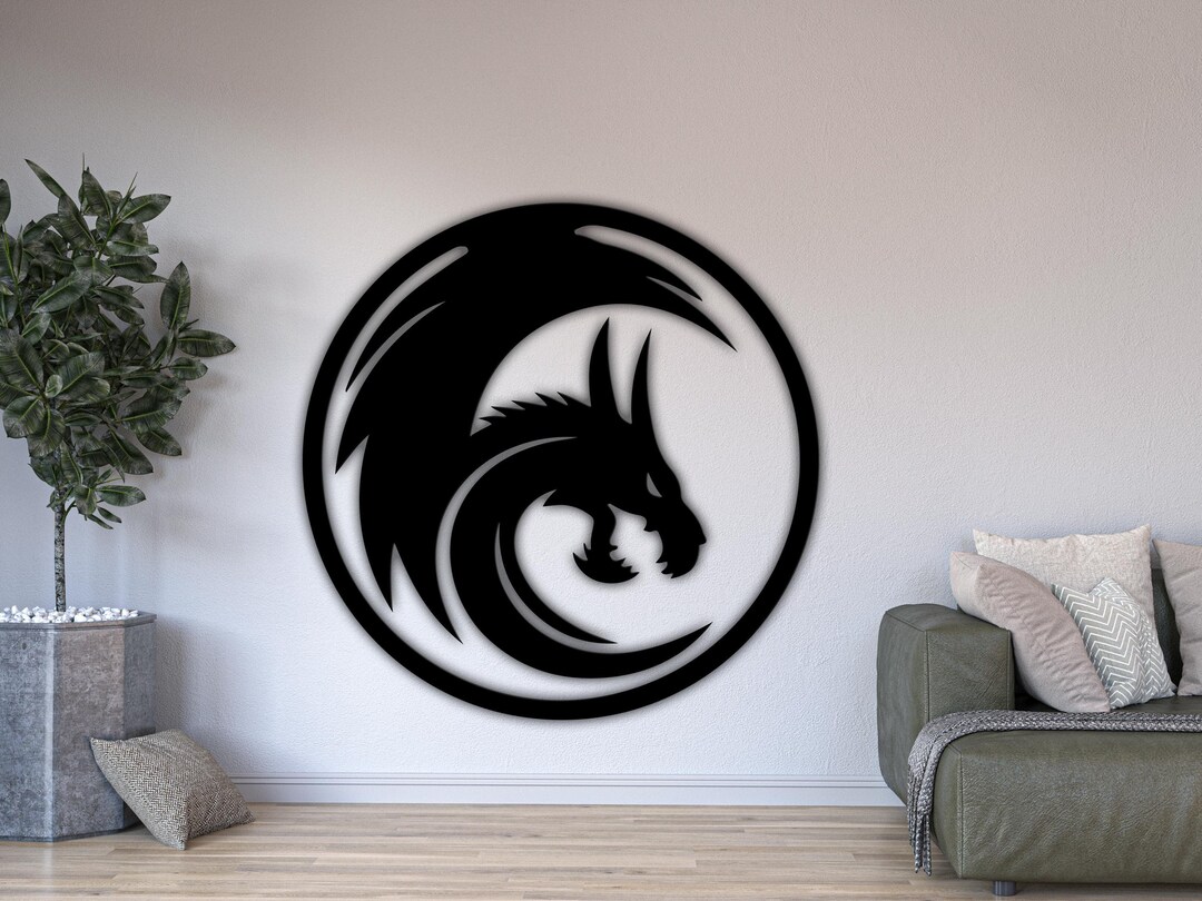 Dragon Svg, Dragon Laser Cut, Dragon Dxf, Dragon Metal Wall Art, Dragon ...