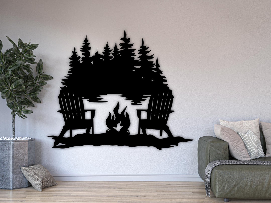 Camping Metal Wall Art, Camping Svg, Camping Dxf, Camping Laser Cut ...