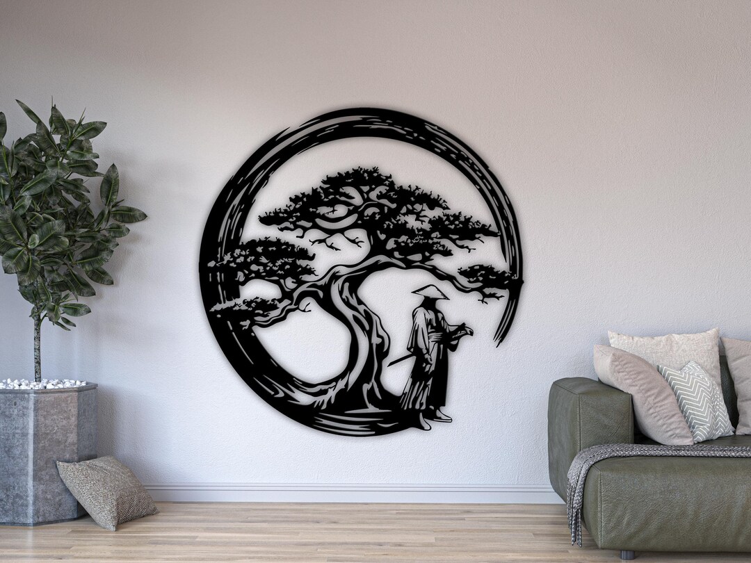 Samurai Metal Wall Art, Samurai Svg, Samurai Dxf, Samurai Laser Cut ...