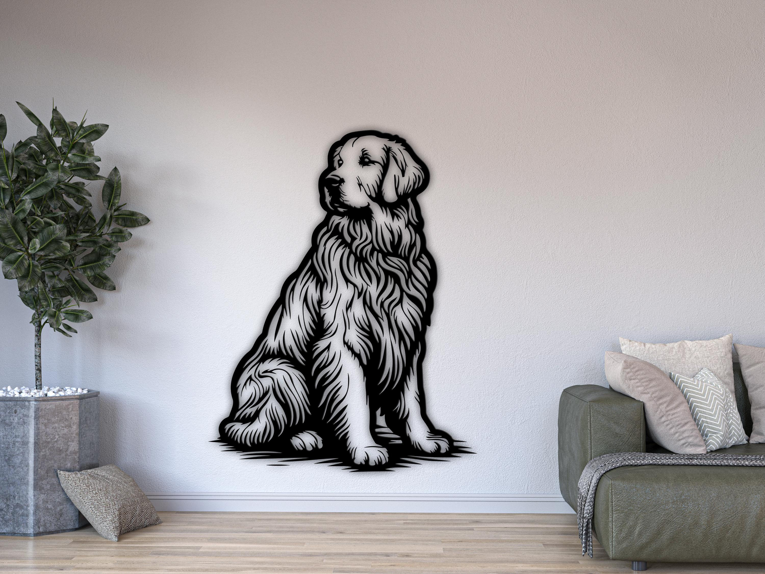 Golden Retriever Svg, Golden Retriever Laser Cut, Golden Retriever Dxf ...
