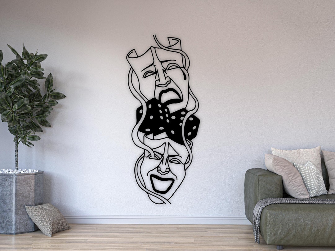 Tragedy Svg, Tragedy Laser Cut, Tragedy Dxf, Tragedy Metal Wall Art ...
