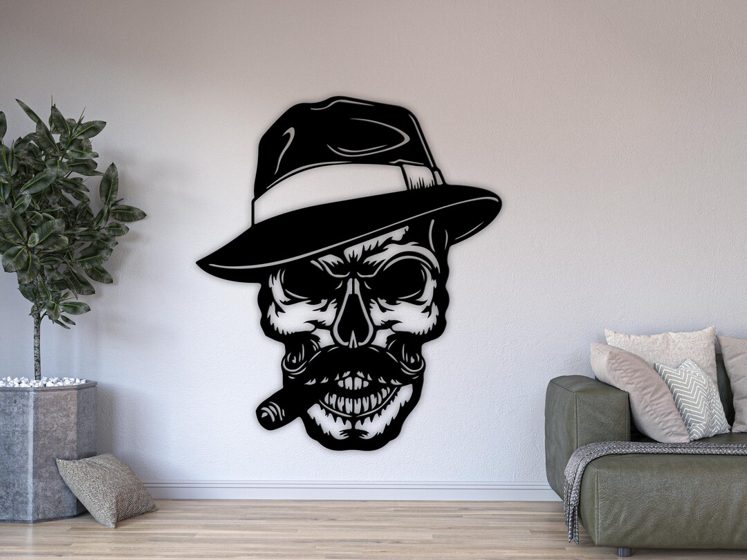 Skull Svg, Smoe Skull Laser Cut, Skull Dxf, Skull Metal Wall Art, Skull ...