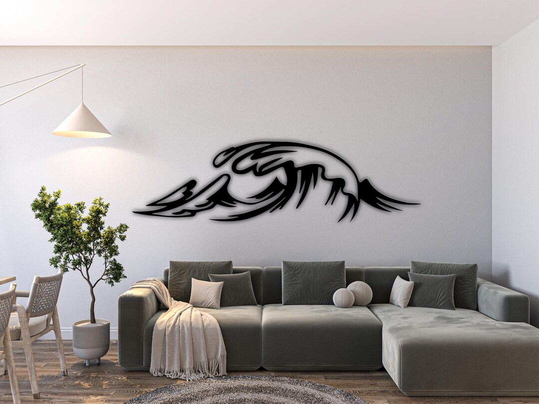 Wave Svg, Wave Sea Laser Cut, Wave Dxf, Wave Metal Wall Art, Wave Cnc ...