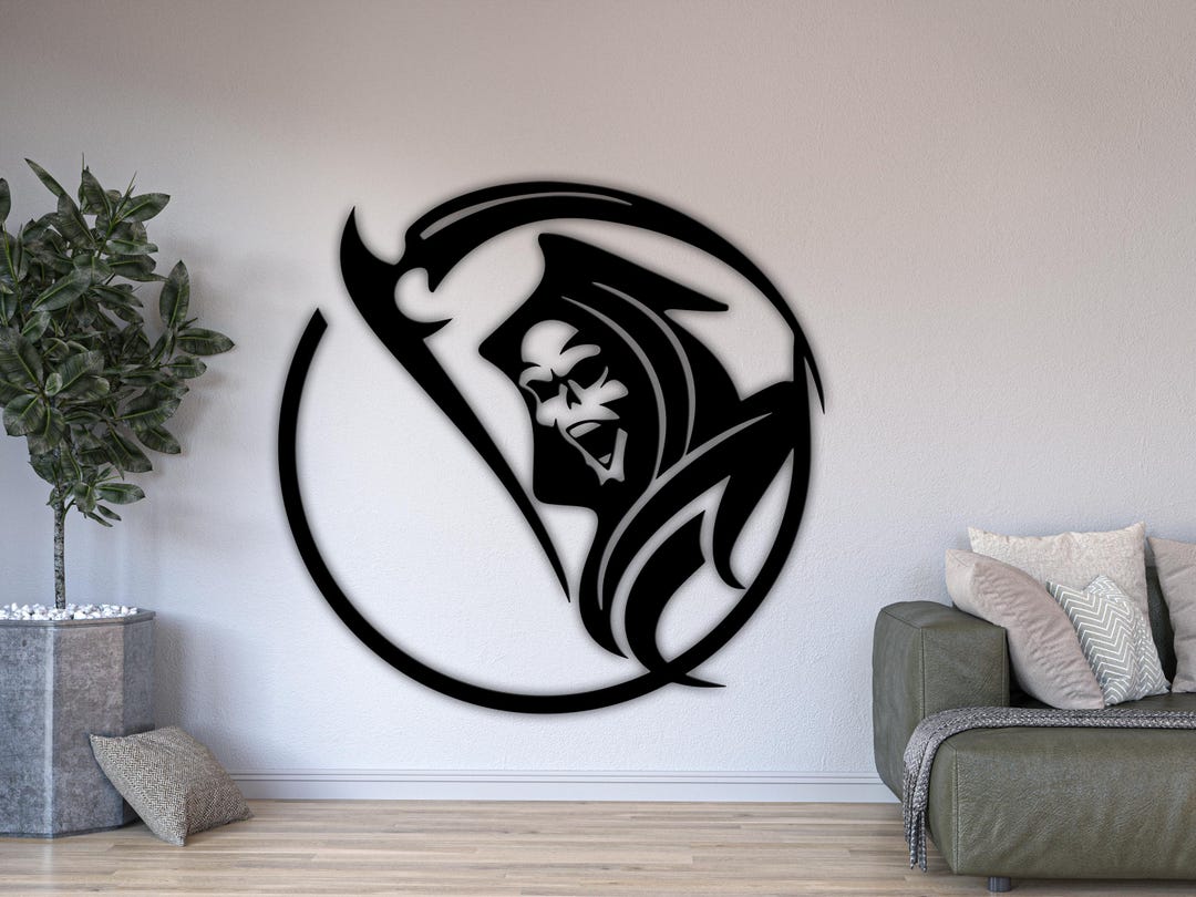 Reaper Svg, Reaper Laser Cut, Reaper Dxf, Reaper Metal Wall Art, Reaper ...