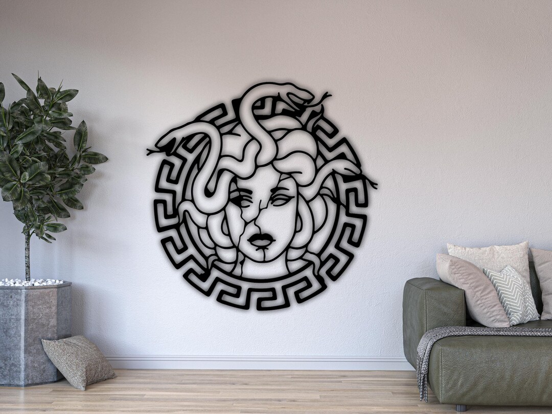 Medusa Svg, Medusa Laser Cut, Medusa Dxf, Medusa Metal Wall Art, Medusa ...