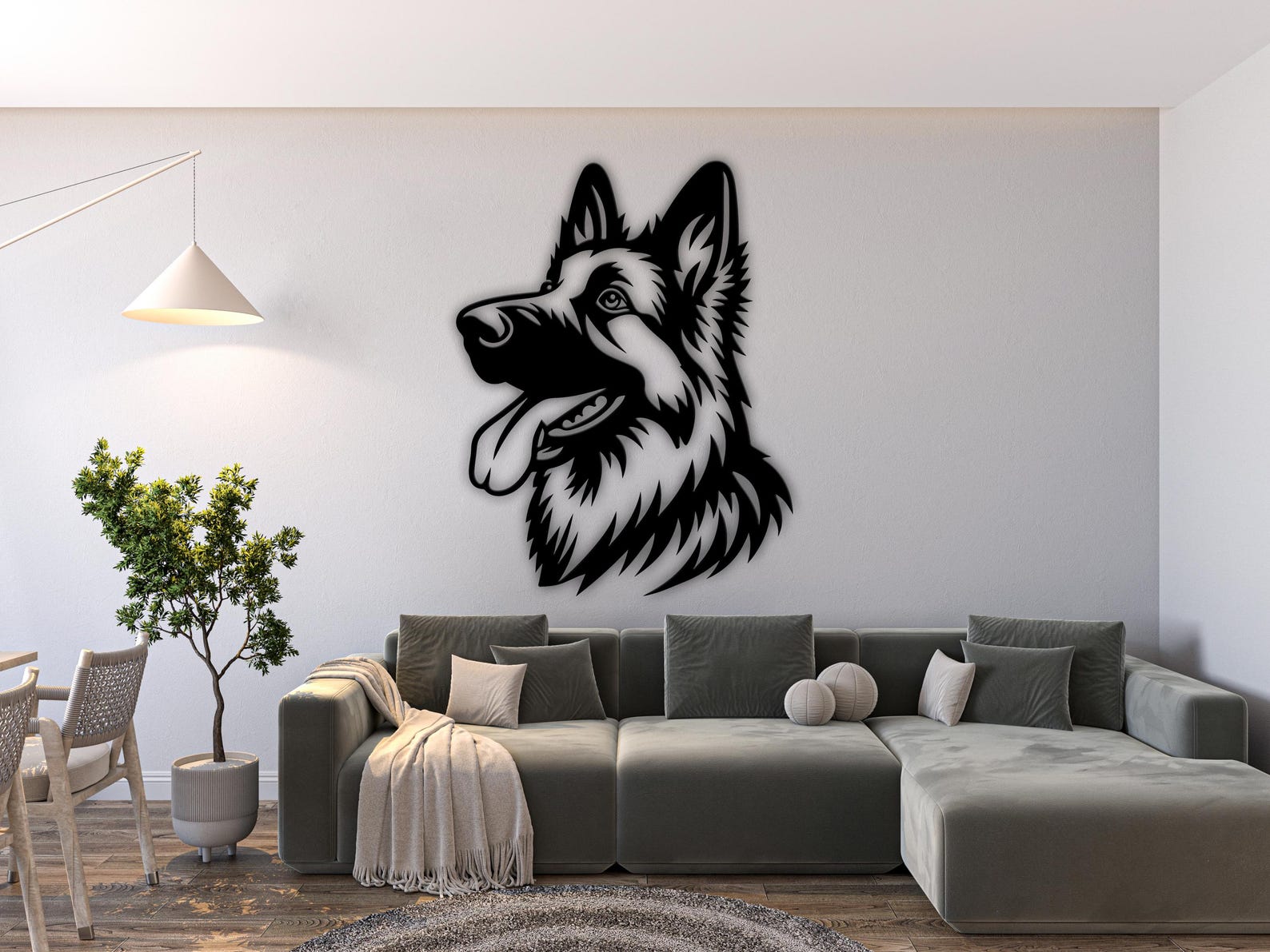 German Shepherd Svg, K9 Laser Cut, K9 Dxf, German Shepherd Metal Wall ...