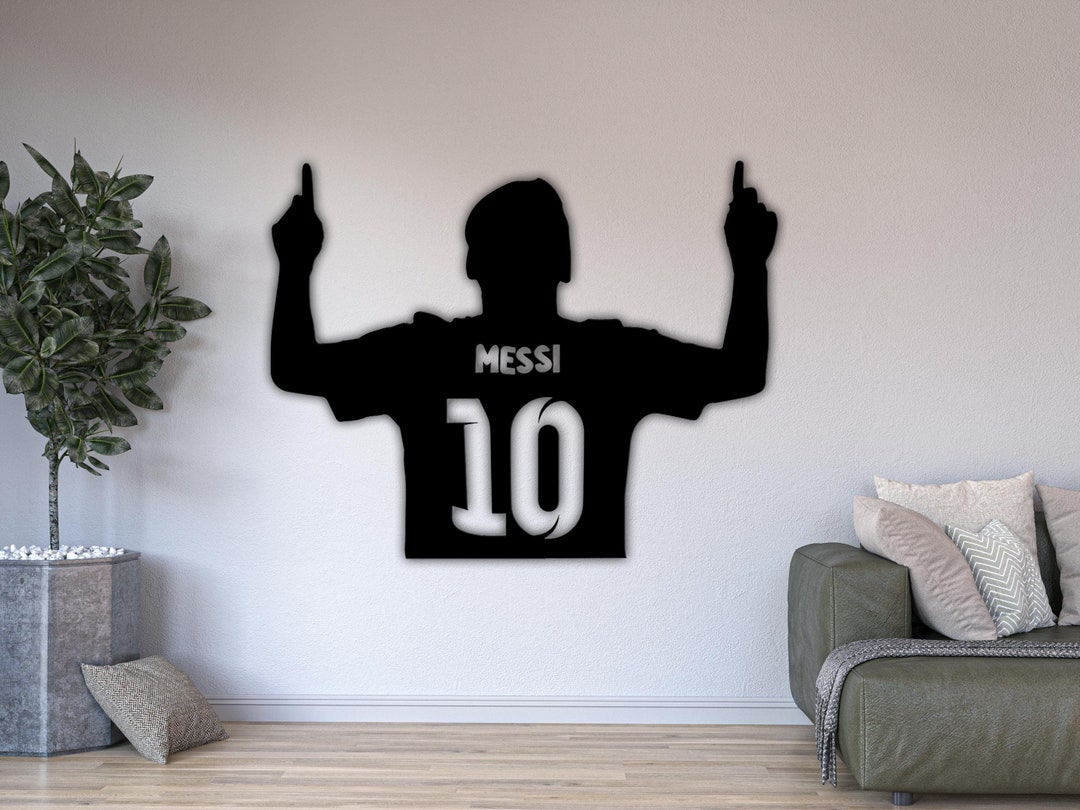Messi Svg, Messi Metal Wall Art, Messi Dxf, Messi Laser Cut, Messi ...
