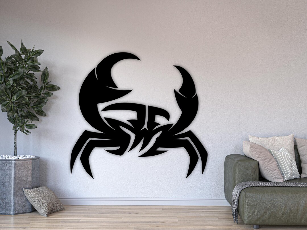 Crab Svg, Crab Laser Cut, Crab Dxf, Crab Metal Wall Art, Horoscope ...