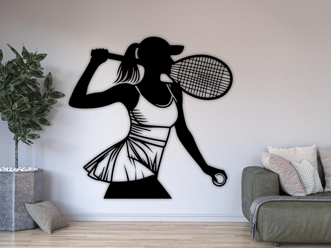 Tennis Svg, Tennis Metal Wall Art, Tennis Dxf, Tennis Laser Cut, Tennis ...