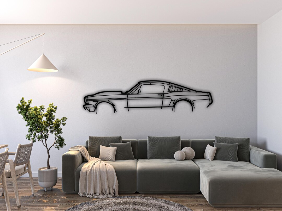 Fastback 1966 Car Svg, Fastback 1966 Car Metal Wall Art, Fastback 1966 ...