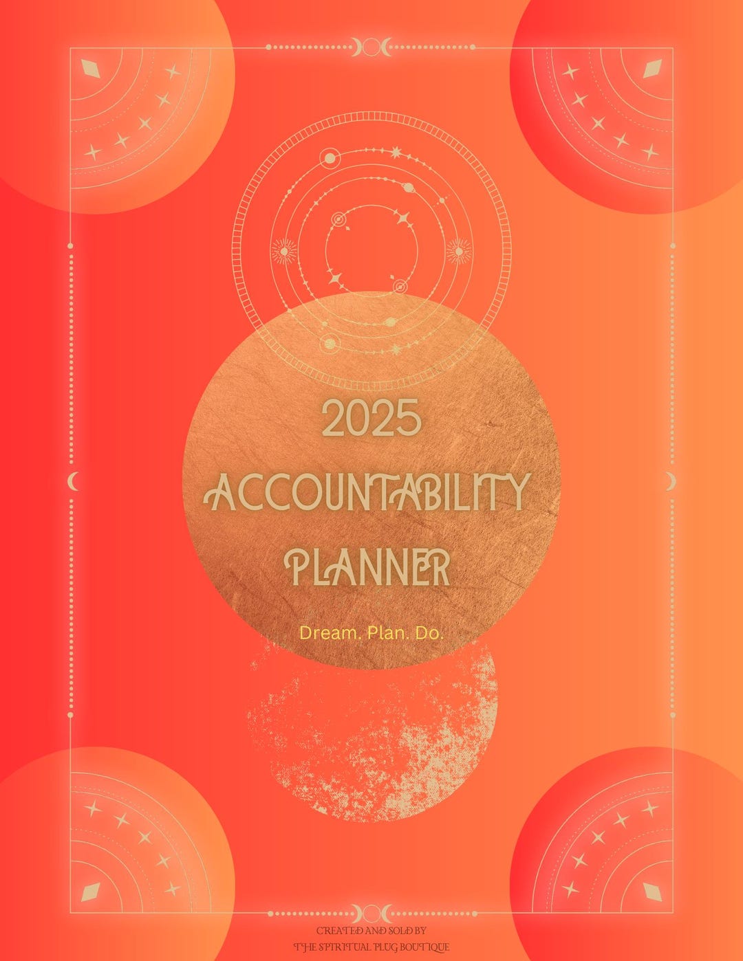 2025 Accountability Planner (red/orange) - Etsy