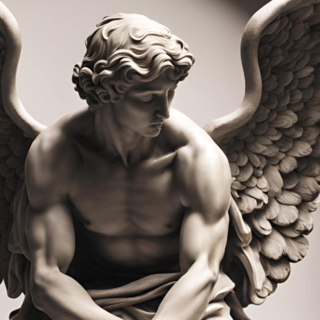 Limited Edition Top Lit Angel Wall Art, Lone Angel. Stone Sculpture. - Etsy