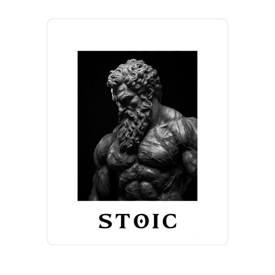 STOIC Kiss-cut Vinyl Decals Motivational Stickers, Home Decor, Car ...