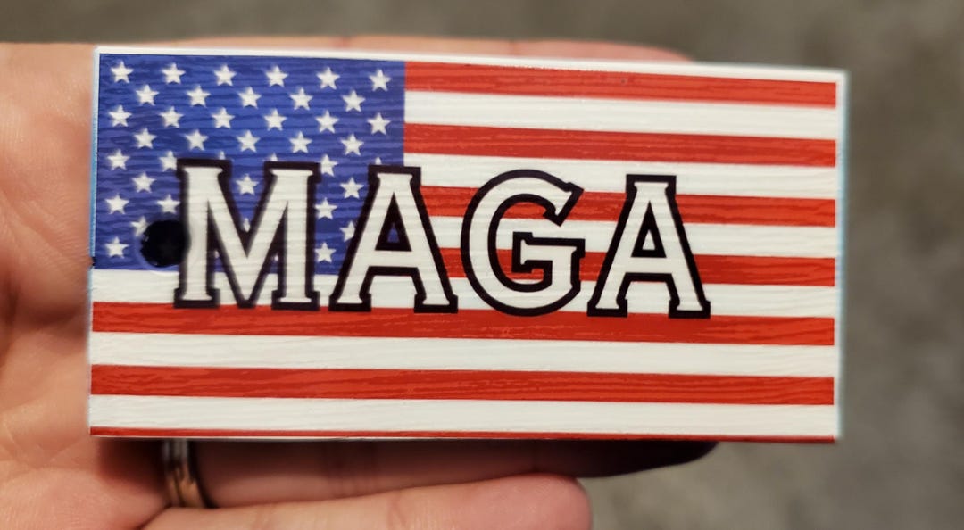 MAGA - Rectangular Keychain - Etsy