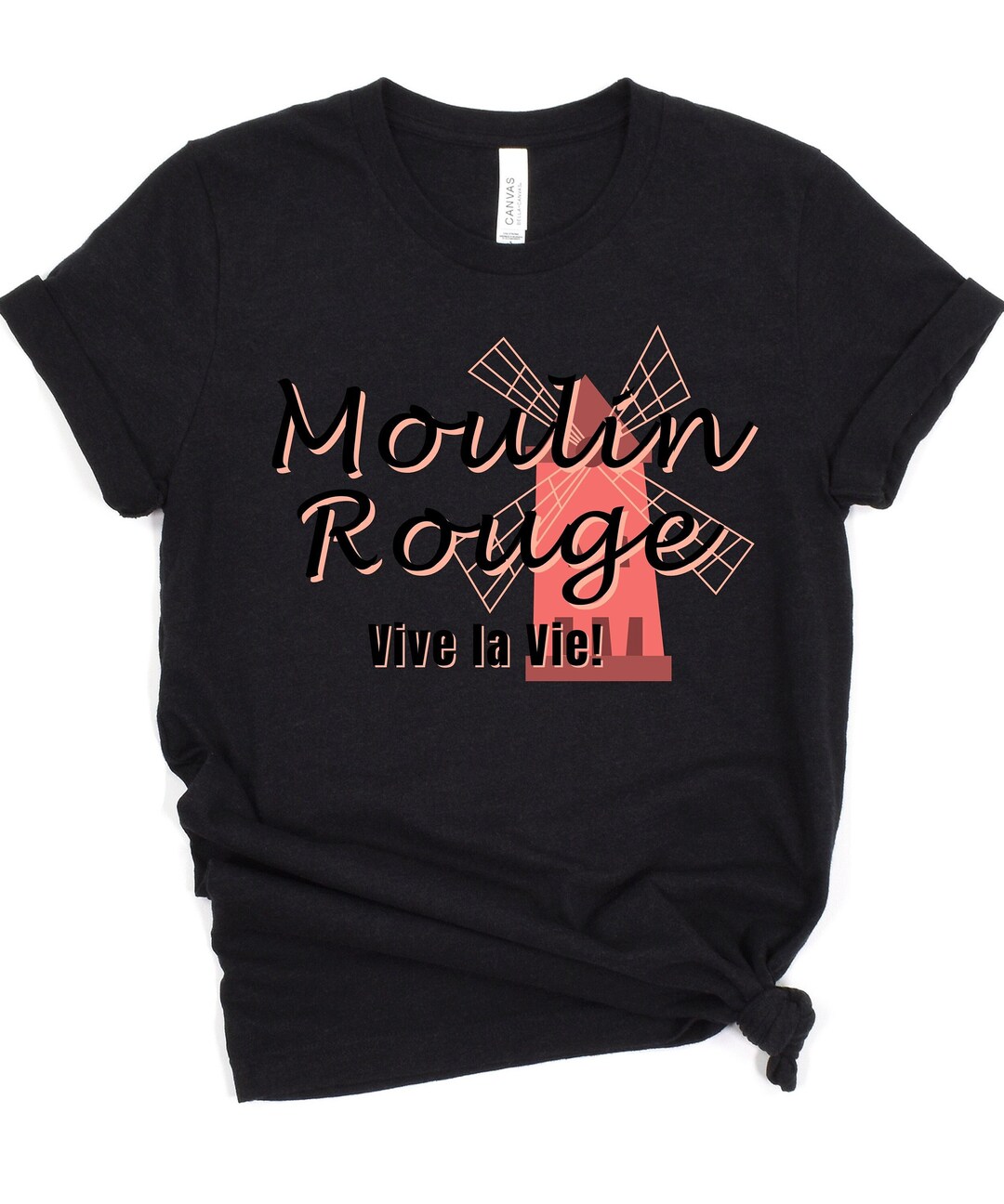 Moulin Rouge Long Live Life T-shirt Adult,moulin Rouge Paris,graphic ...
