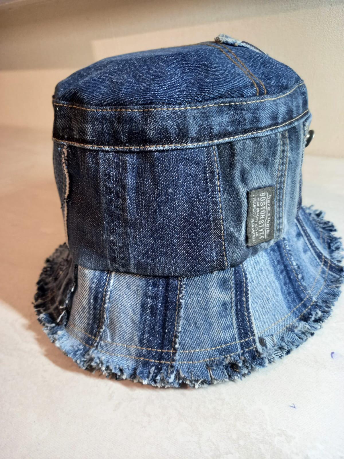 Bucket Hat: Handmade Upcycled Denim - Etsy