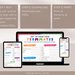 Getting to Know My Team Form Printable, Get to Know Me Questionnaire ...
