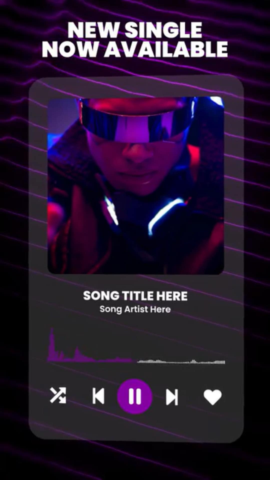 Music Player Promo Template - Etsy