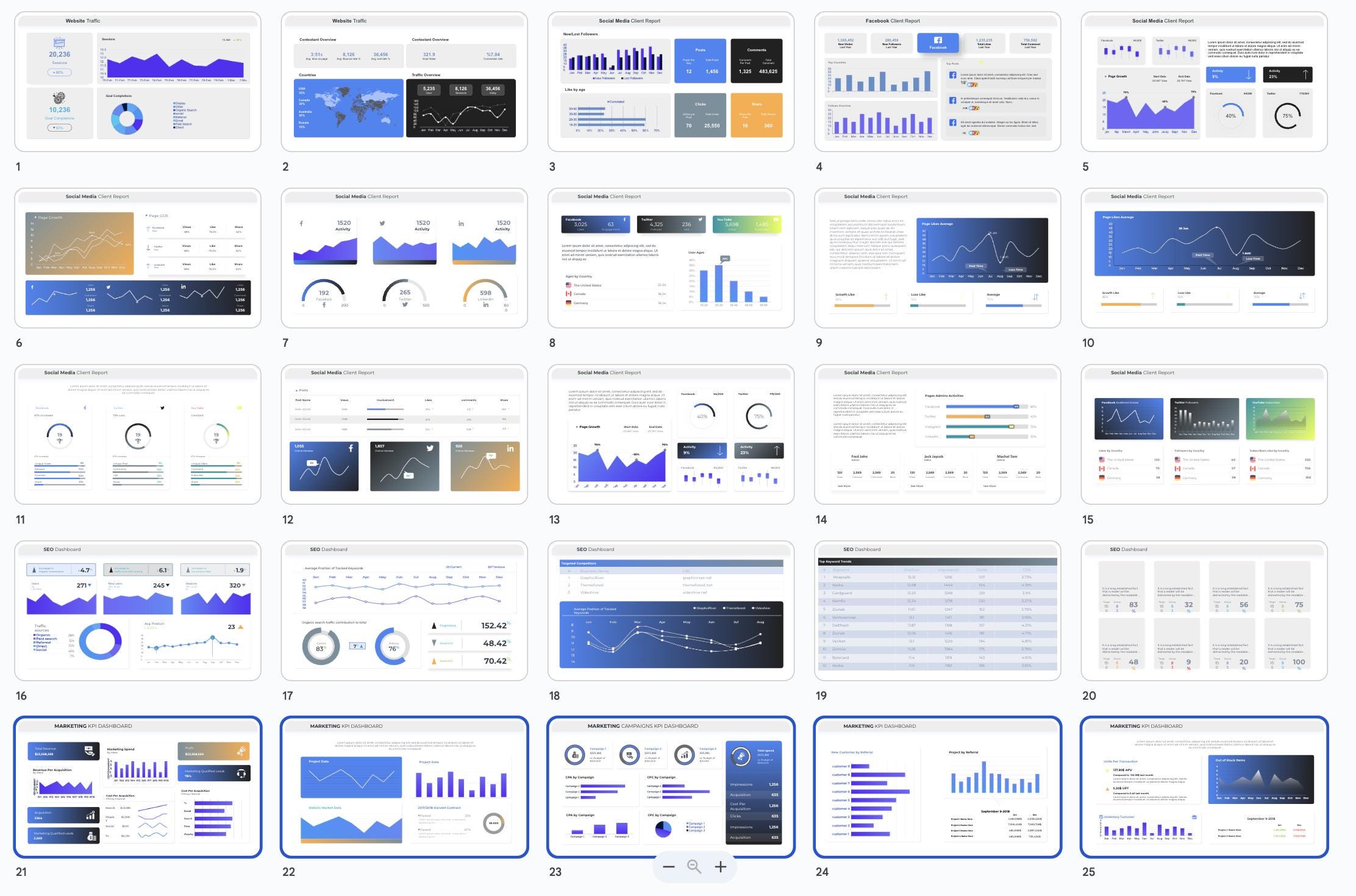 Marketing Report Slides Template, Marketing Powerpoint Template ...