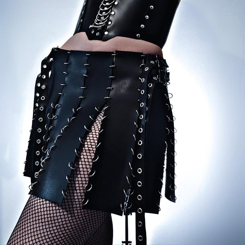 Goth Leather Dress - Etsy