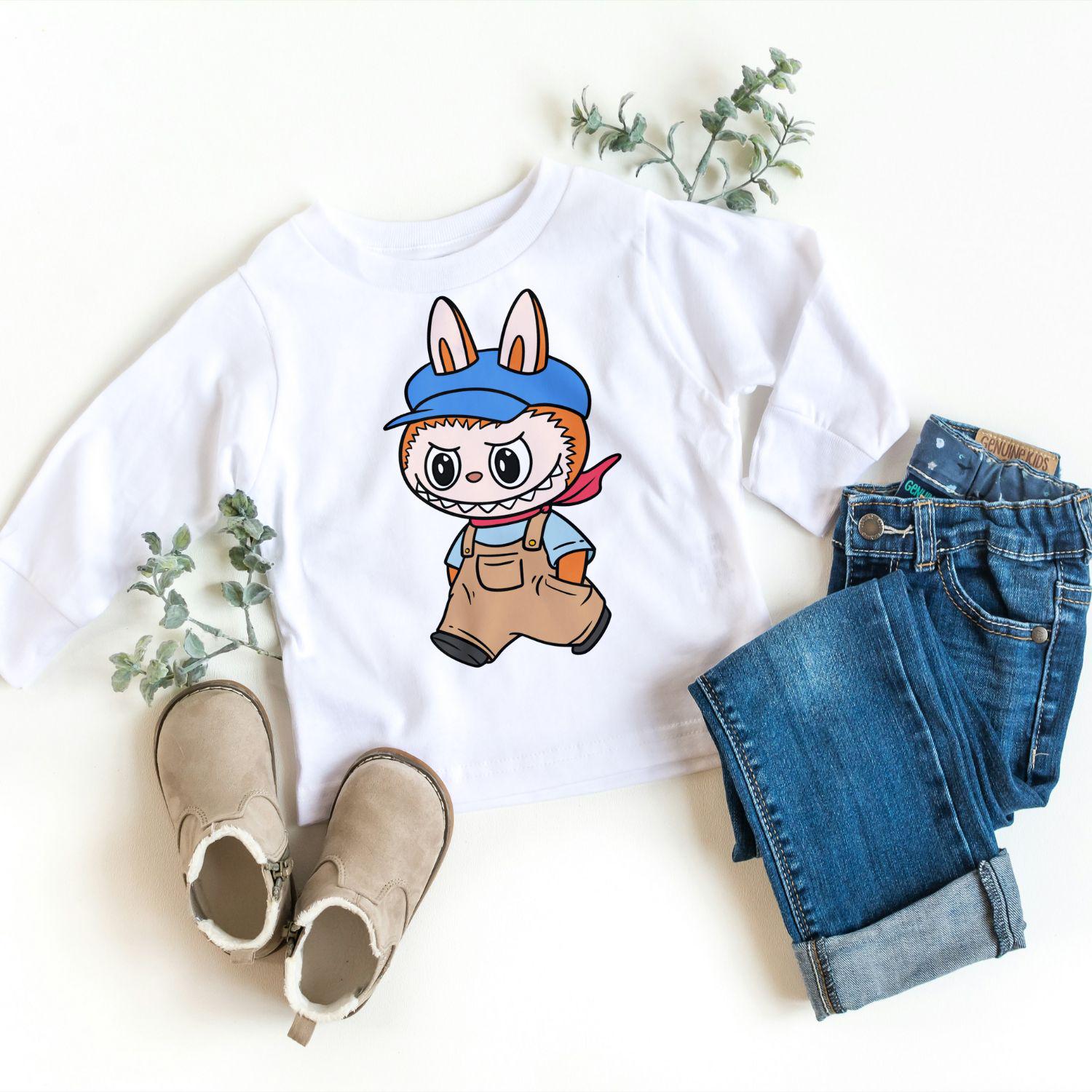 Labubu Walk Cartoon Clipart | Cute Bunny Character PNG SVG EPS Pdf ...