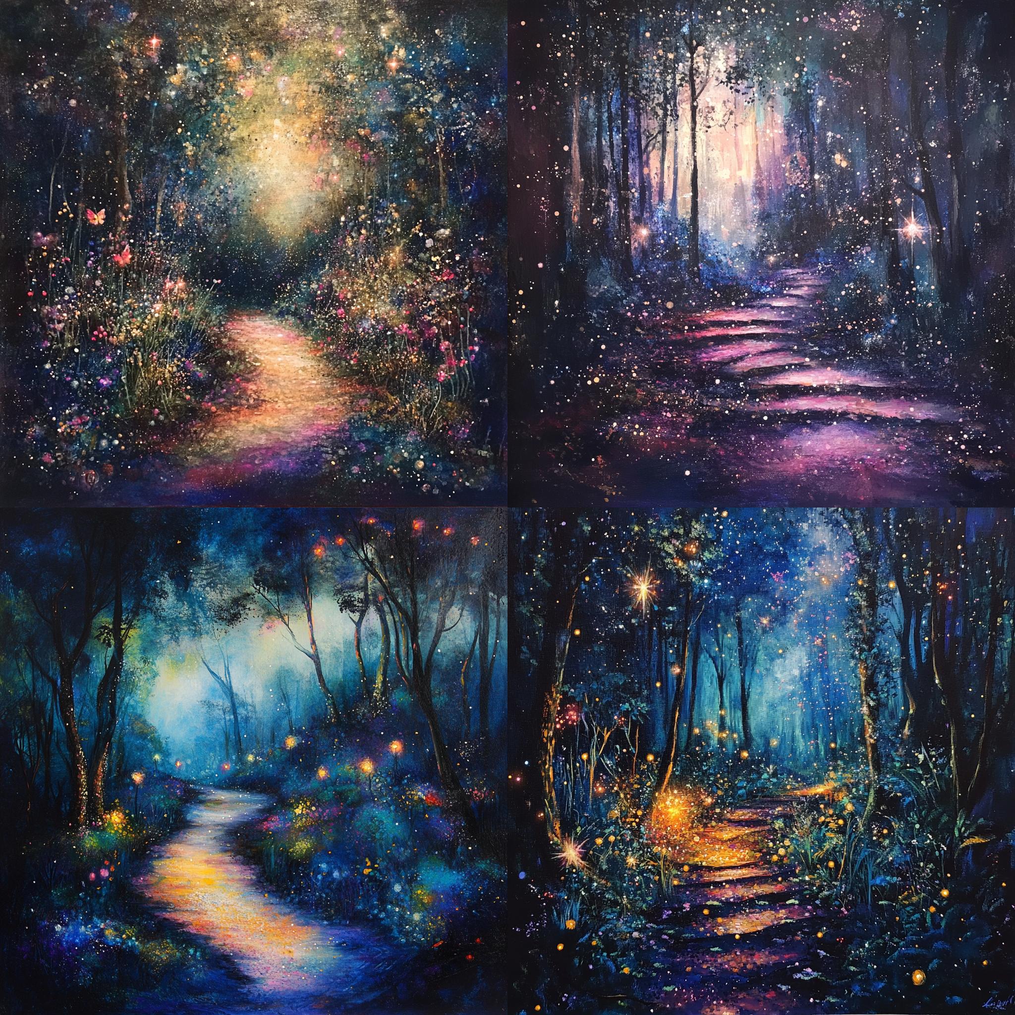 24 Enchanted Forest Path Clipart, Mystical Garden Illustration, Digital ...