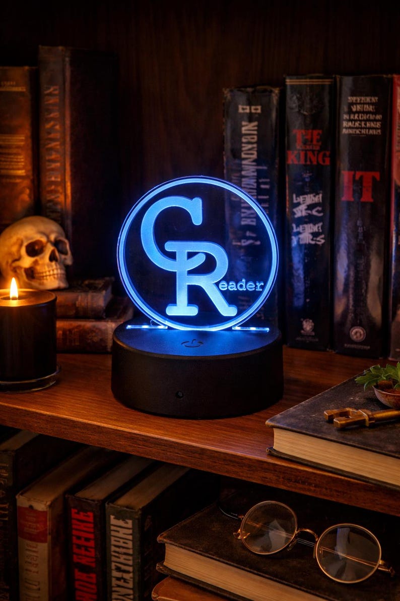 Stephen King Constant Reader LED Color Changing Acrylic Night Light - Etsy