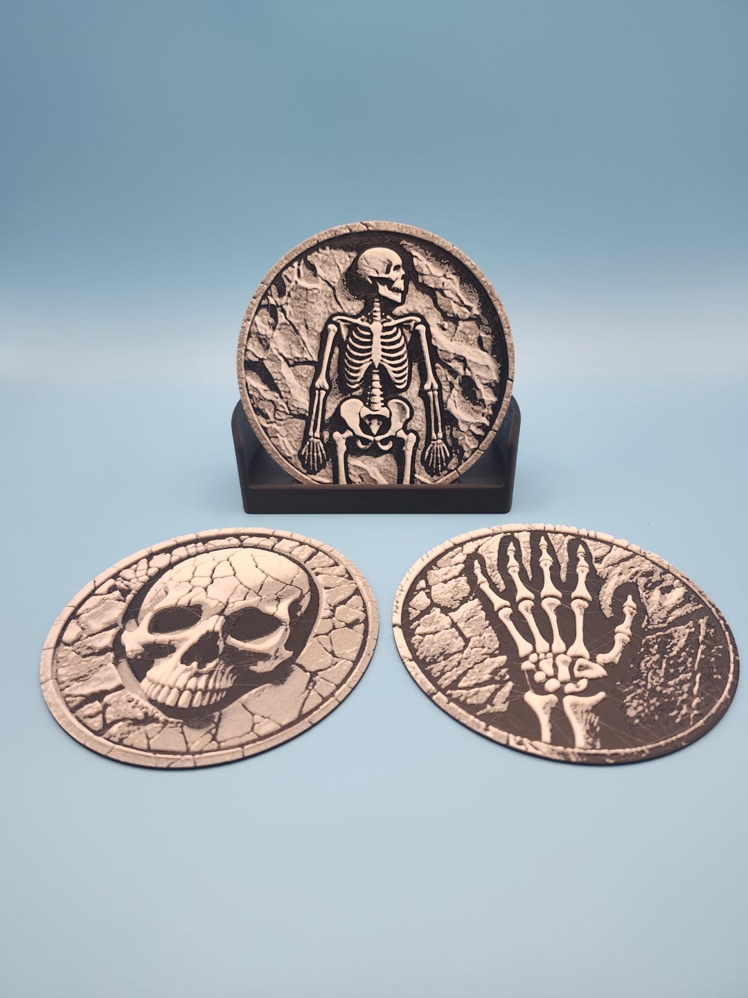 Skeleton Fossil Coasters Set of 6 - Etsy