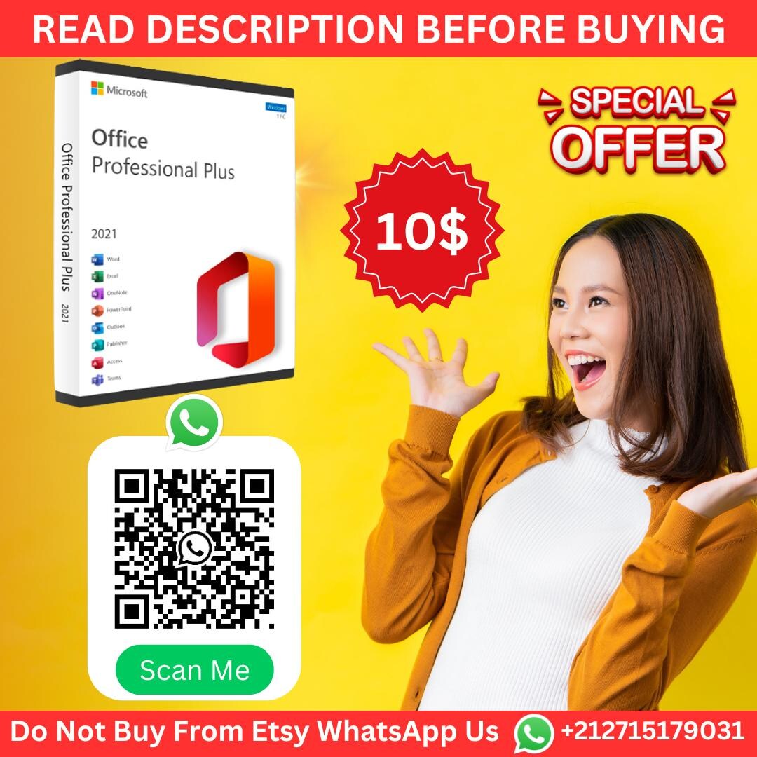 Microsoft Office 2021 Professional Plus Windows - Etsy