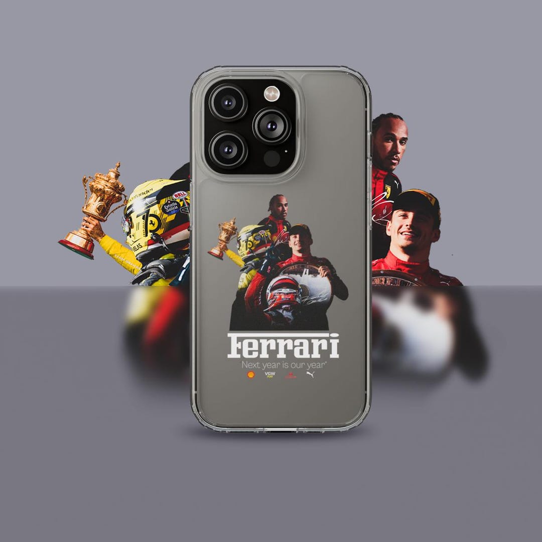 Clear Ferrari F1 2025 | Clear Phonecase | Scuderia Ferrari F1 Team ...