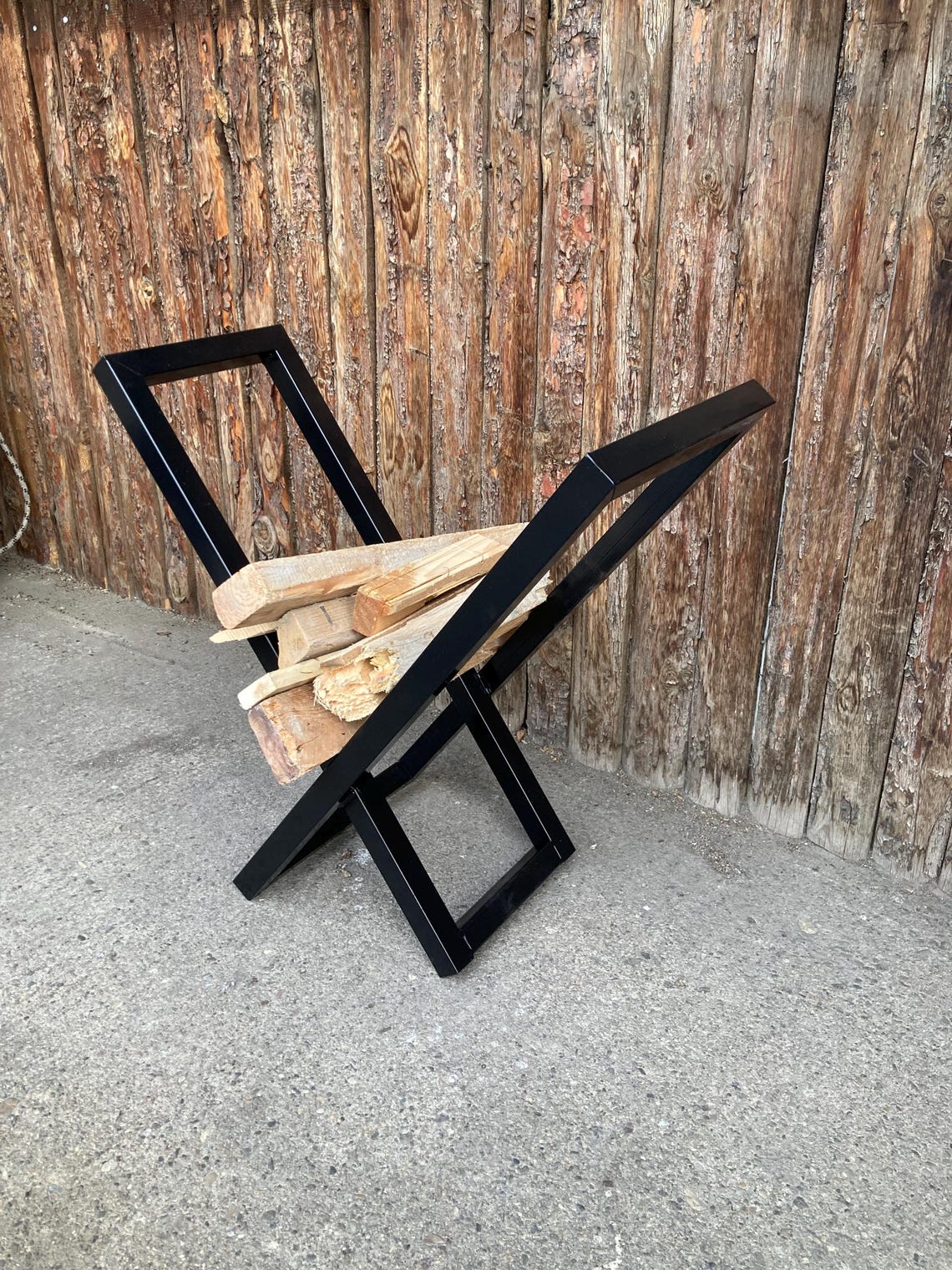 Firewood Rack, Modern Firewood Storage, Vertical Firewood Storage Rack ...
